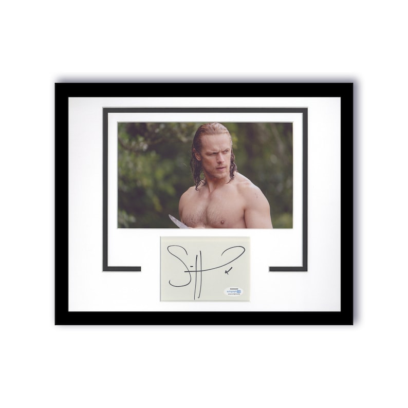 Sam Heughan outlander AUTOGRAPH Signed Photo Framed 11x14 Custom ...