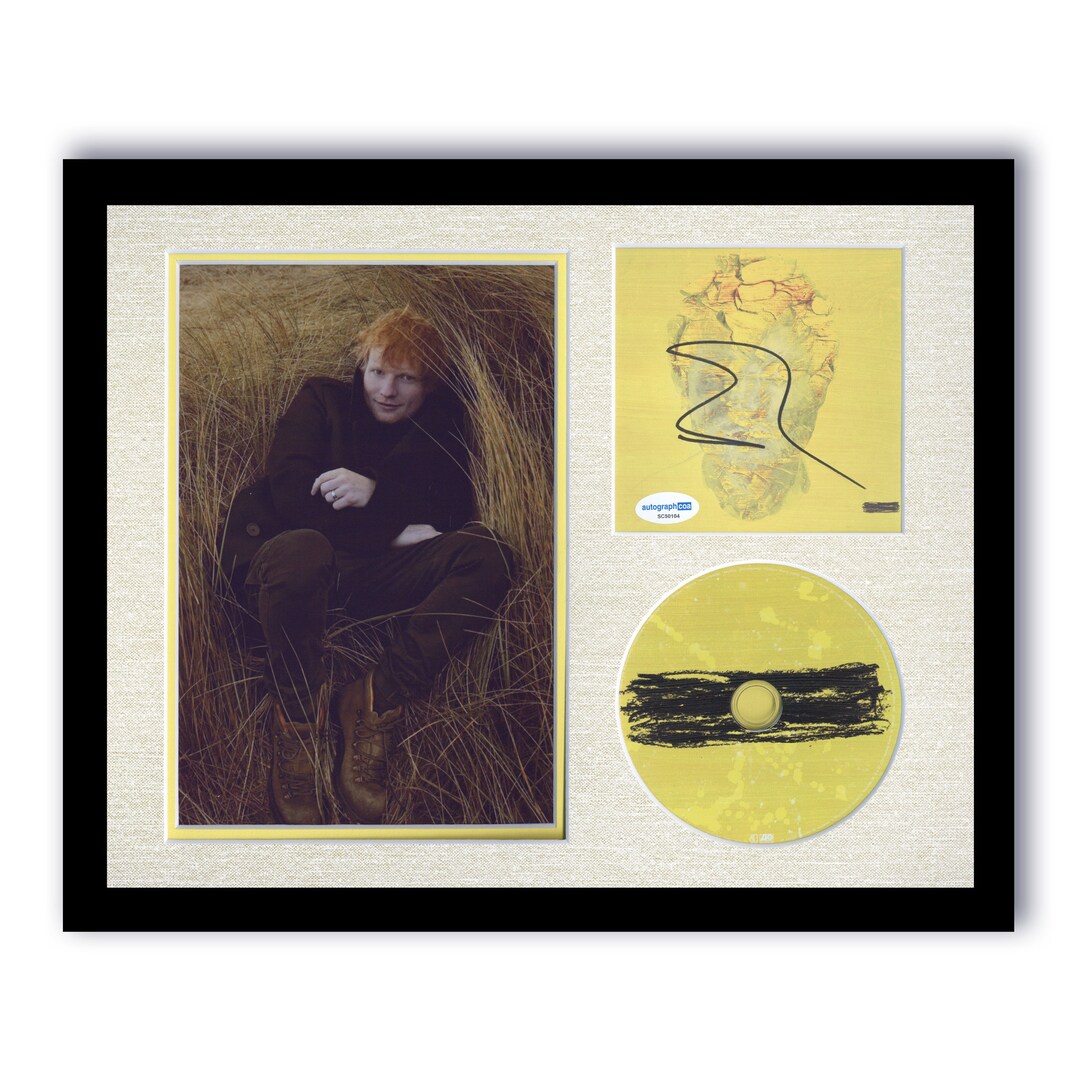Ed Sheeran "subtract" AUTOGRAPH Signed Photo Framed 11x14 Custom ...