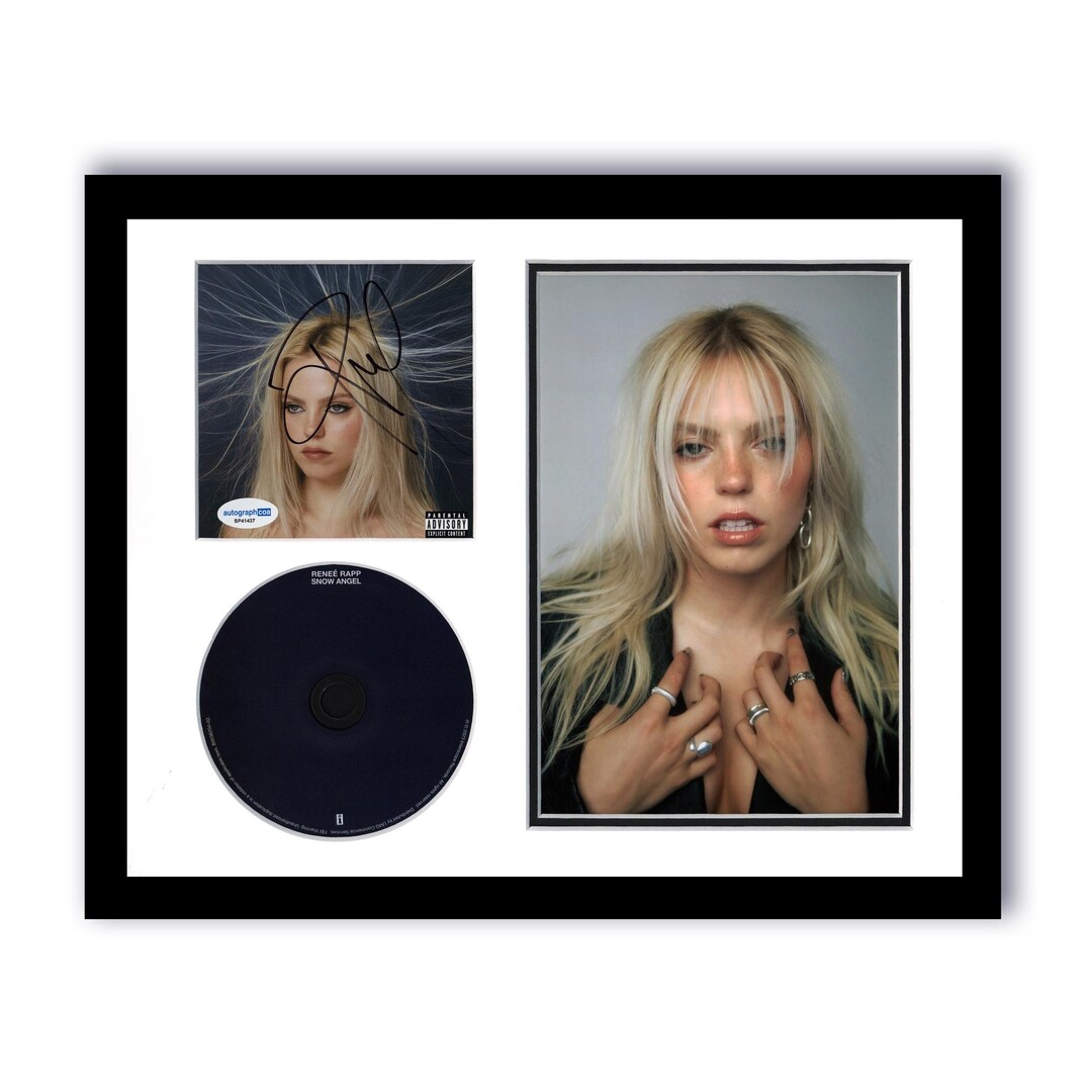 Renee Rapp "snow Angel" AUTOGRAPH Signed Custom Framed 11x14 CD Display ...