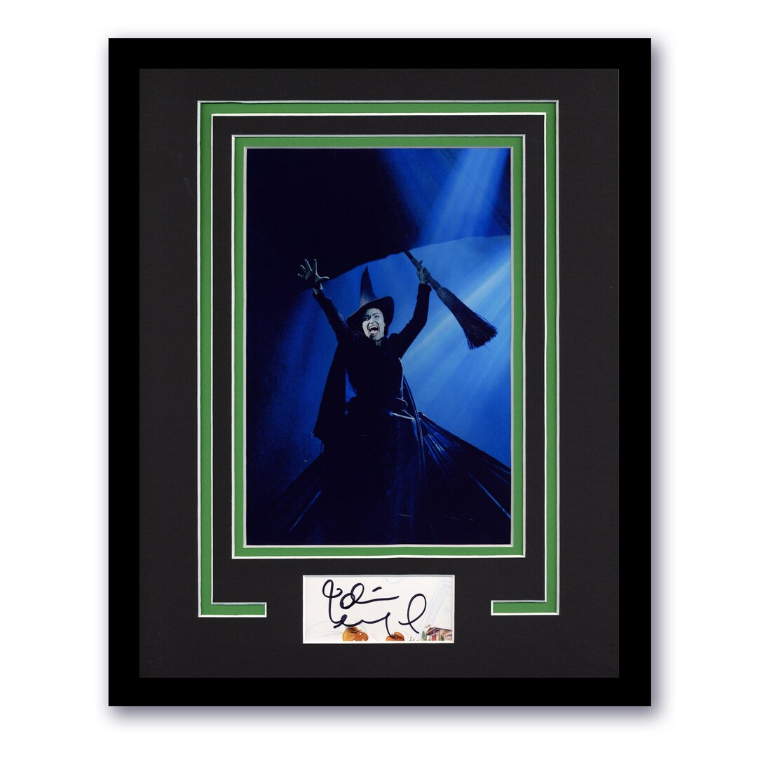 Idina Menzel "wicked" AUTOGRAPH Signed Defying Gravity Framed 11x14 ...