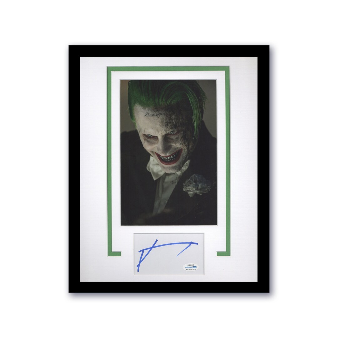 Jared Leto suicide Squad AUTOGRAPH Signed 'joker' Framed 11x14 Display ...