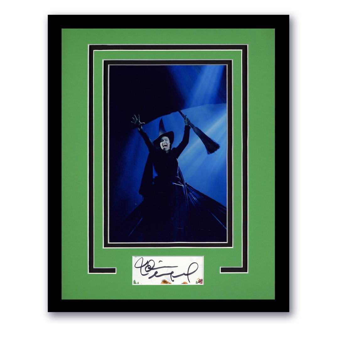 Idina Menzel "wicked" AUTOGRAPH Signed Defying Gravity Framed 11x14 ...