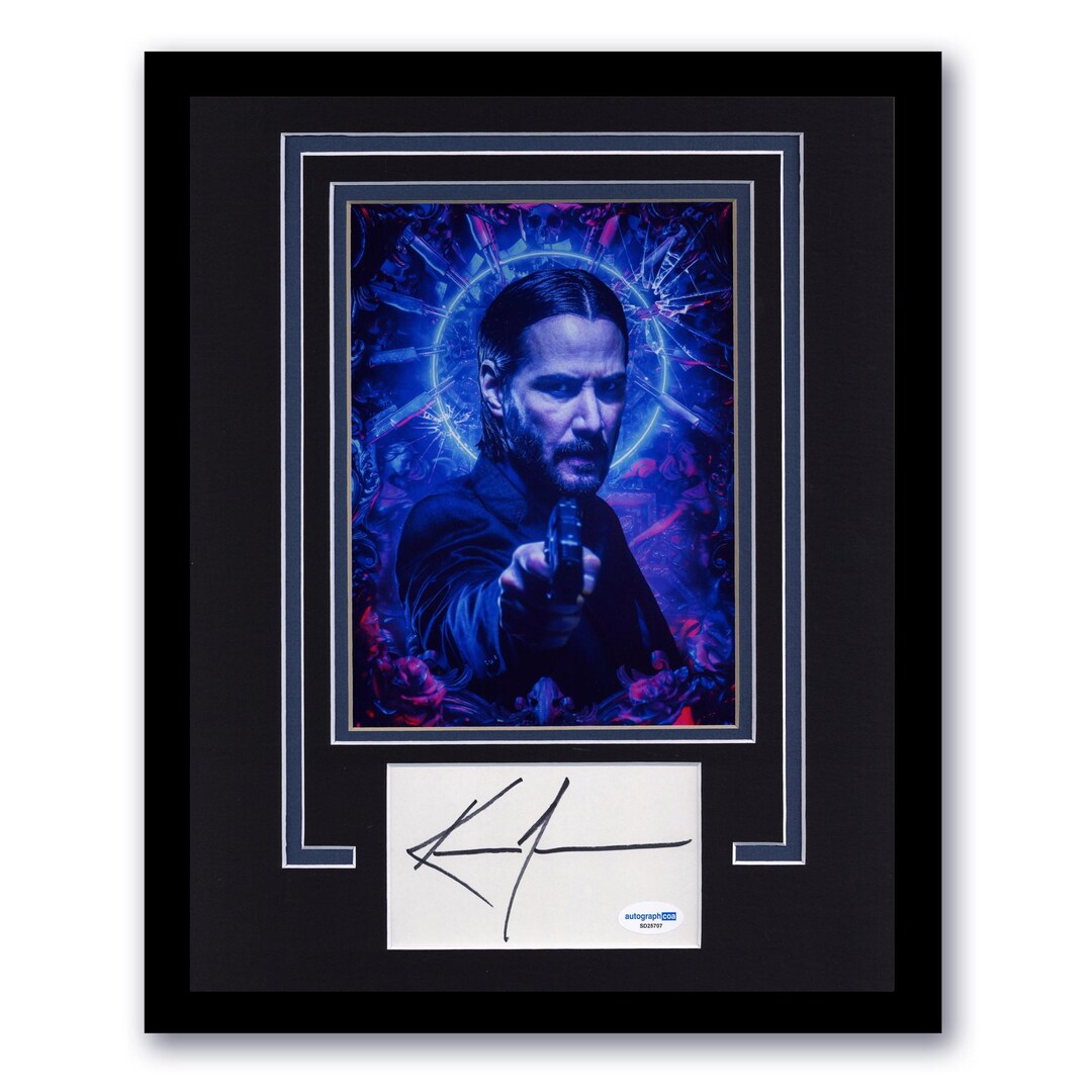 Keanu Reeves "john Wick" AUTOGRAPH Signed Custom Framed 11x14 Display ...
