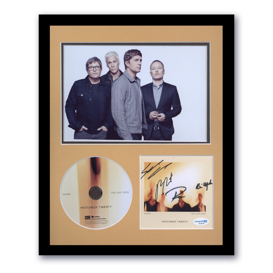 Matchbox Twenty where the Light Goes SIGNED Photo Framed 11x14 CD ...