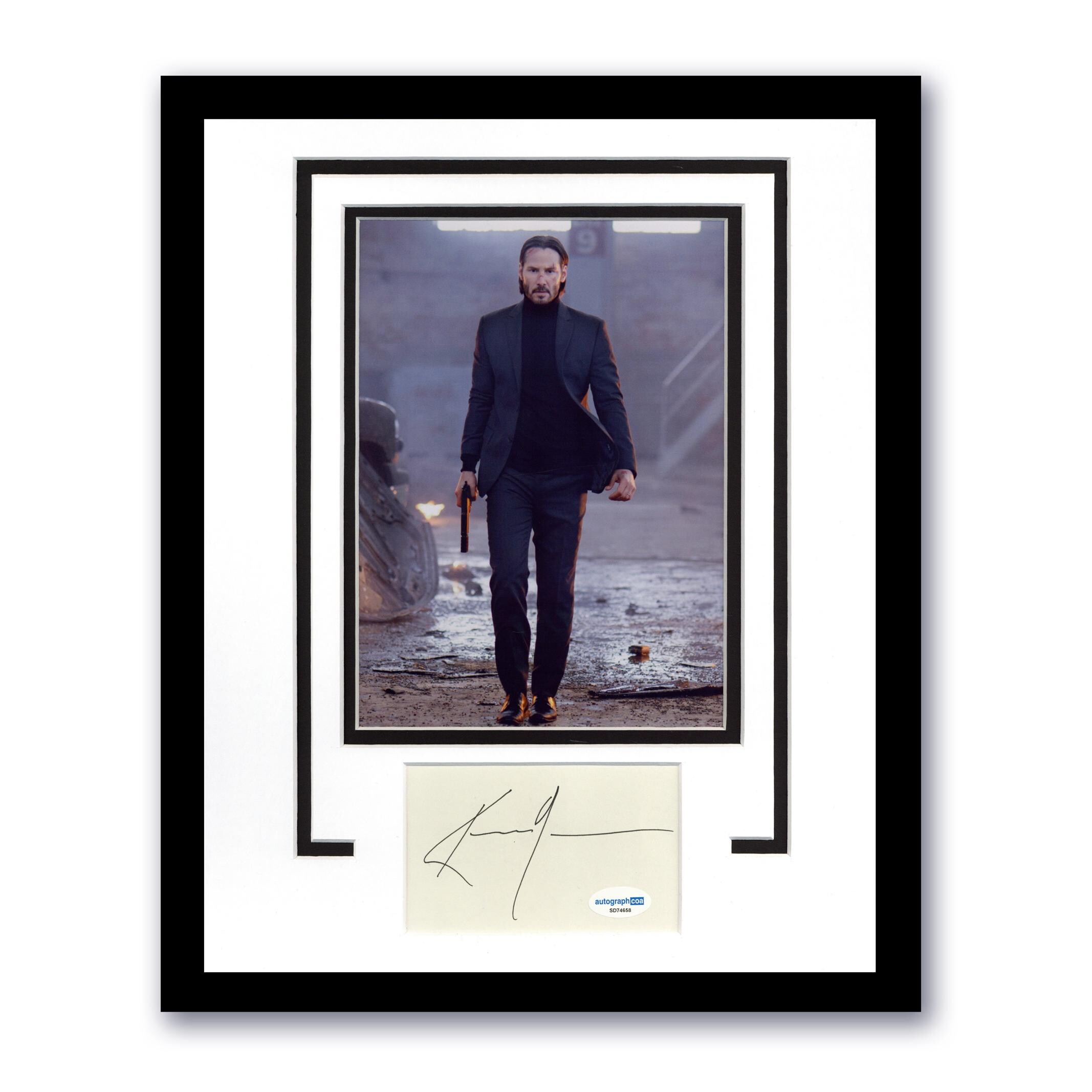 Keanu Reeves "john Wick" AUTOGRAPH Signed Photo Custom Framed 11x14 ...