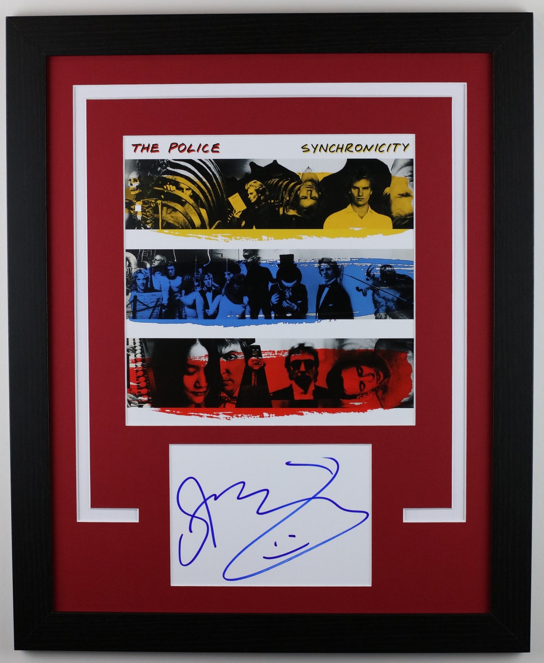 Sting "synchronicity" AUTOGRAPH Signed Photo Custom Framed 16x20 ...