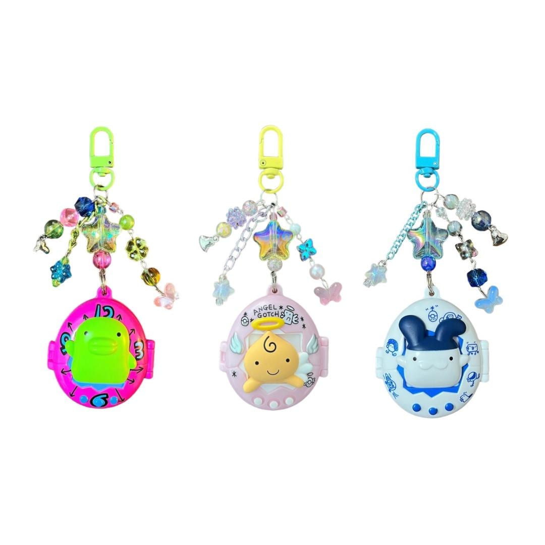 Tamagotchi Kuchipatchi, Mimitchi, Angelgotchi Beaded Keychain ...