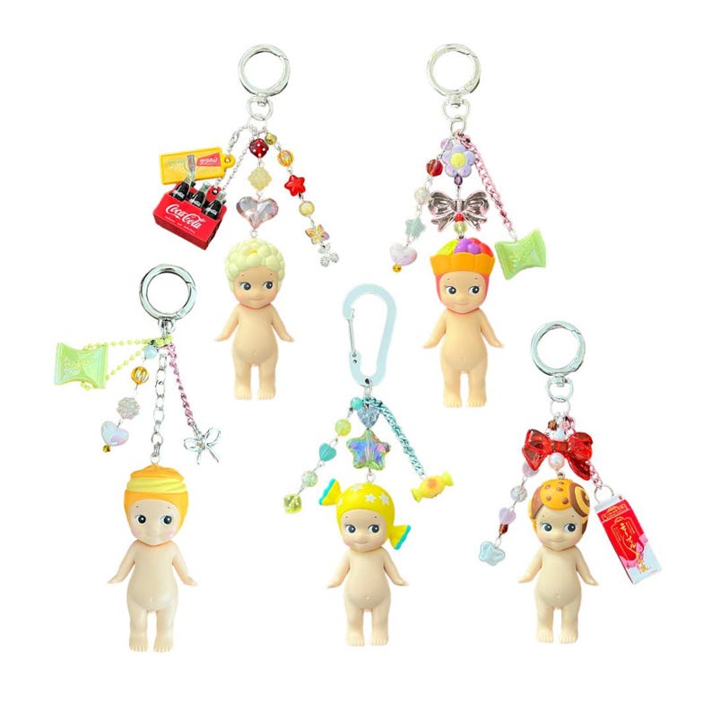 Sonny Angel Keychain | Sweets Series | Candy, Cookie, Popcorn, Cream ...