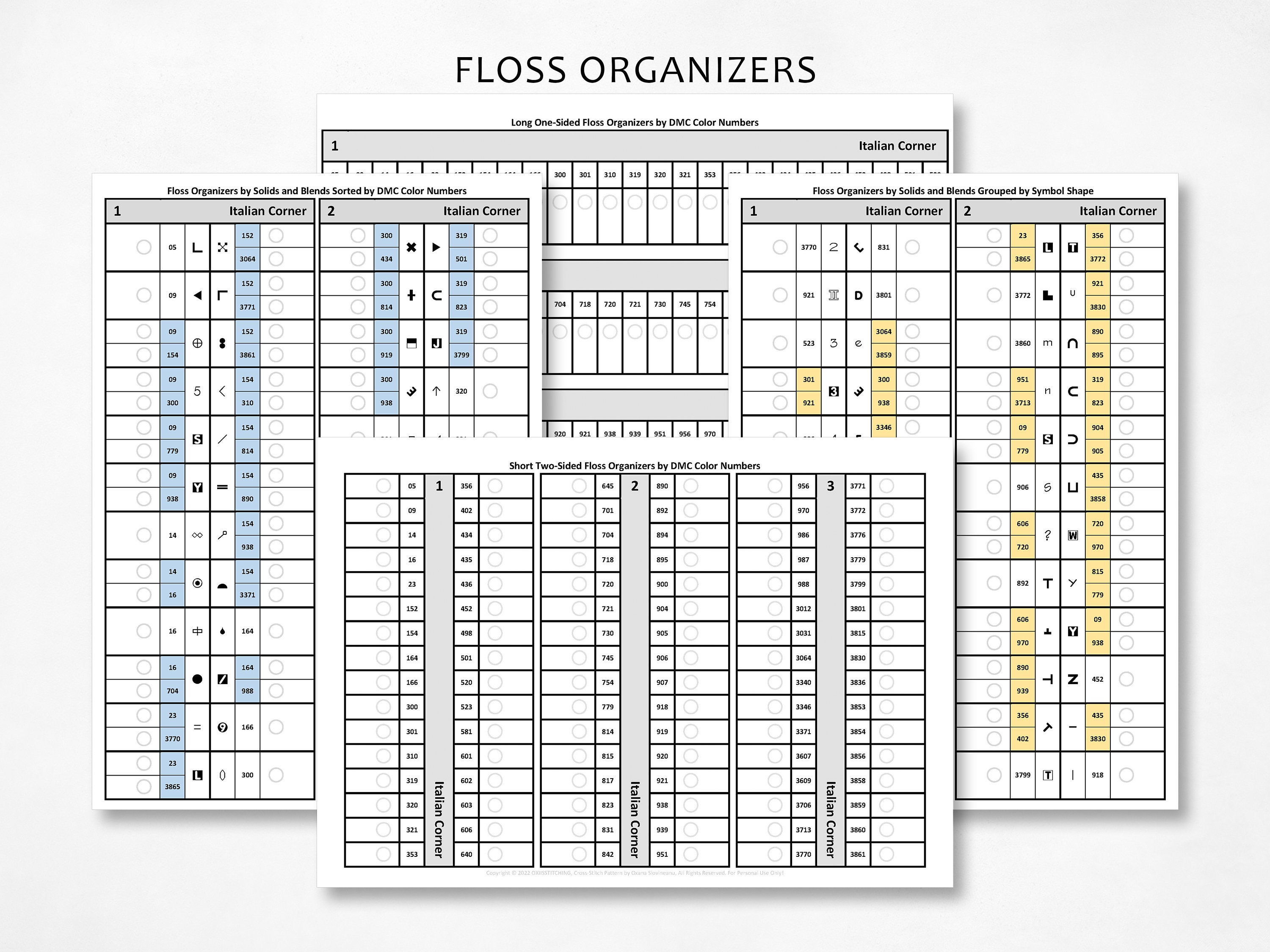 Cross Stitch Pattern Italian Corner | Flower Pots PDF Instant Download ...