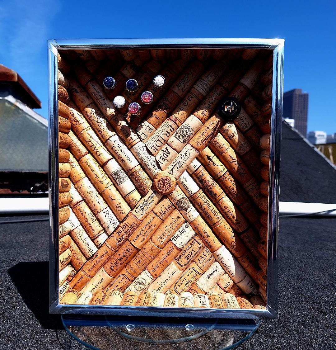 Le Vin De Paris Wine Cork Box Display - Etsy