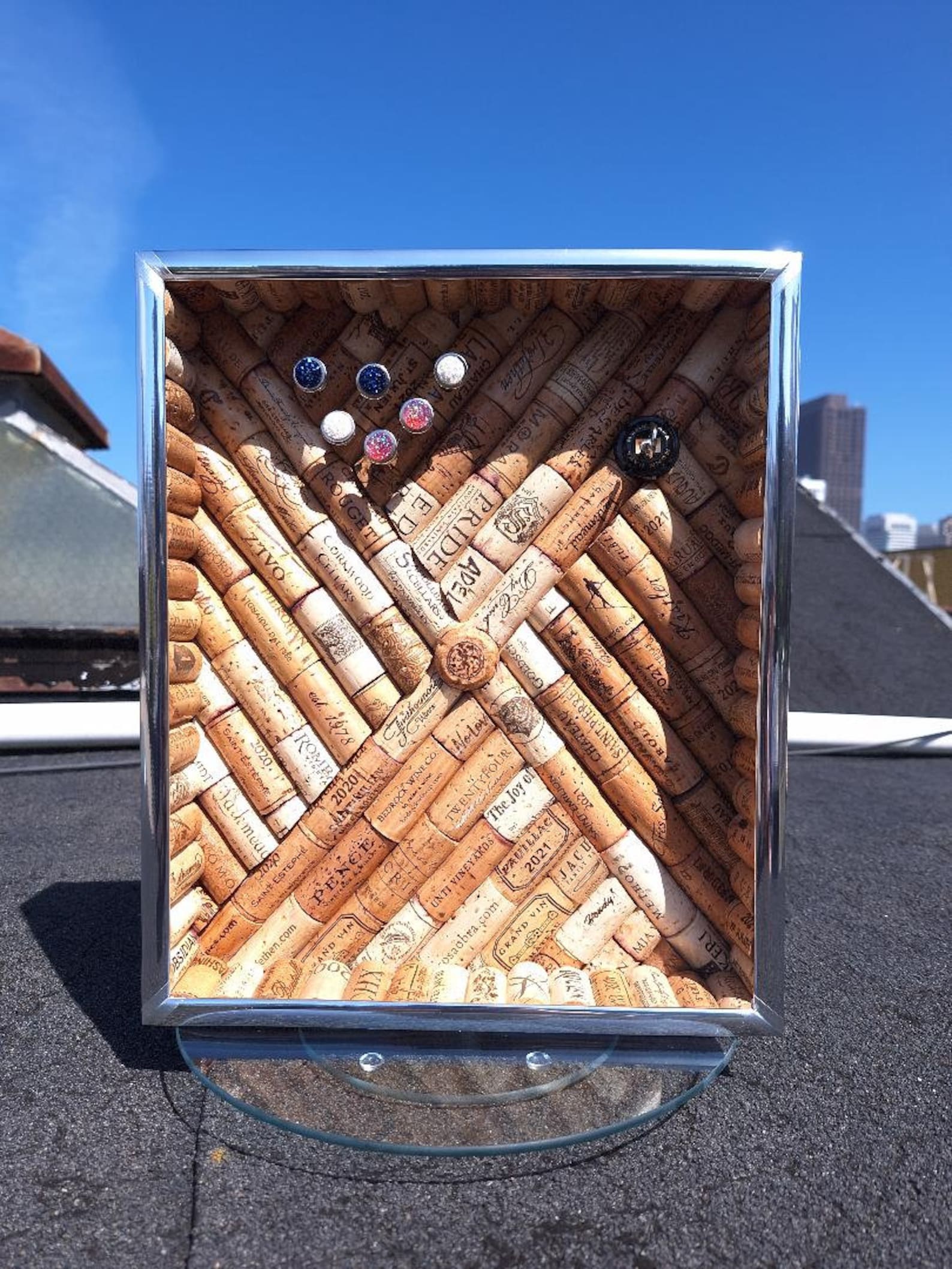 Le Vin De Paris Wine Cork Box Display - Etsy