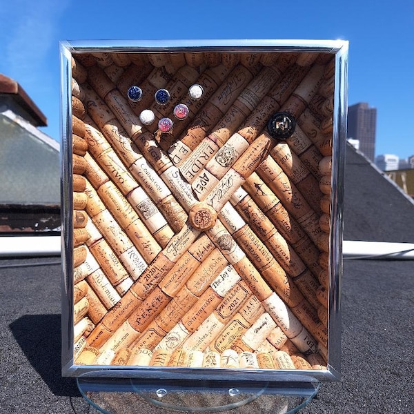 All the Right Angles Wine Cork Board - Etsy