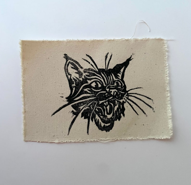 Cat Canvas Patch - Etsy