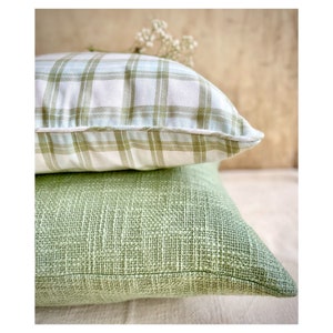 Sage Green Boho Handwoven Fringe Cushion Cover | Modern Bohemian ...