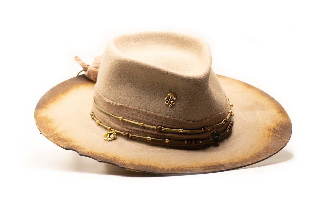 Handmade Fedora GUARDIAN - Hat - Festival Hat - Wide Brim Hat - Hat ...