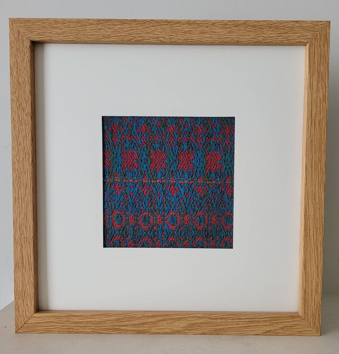 Handmade Framed Art - Framed Textile - Handwoven Wall Hanging ...