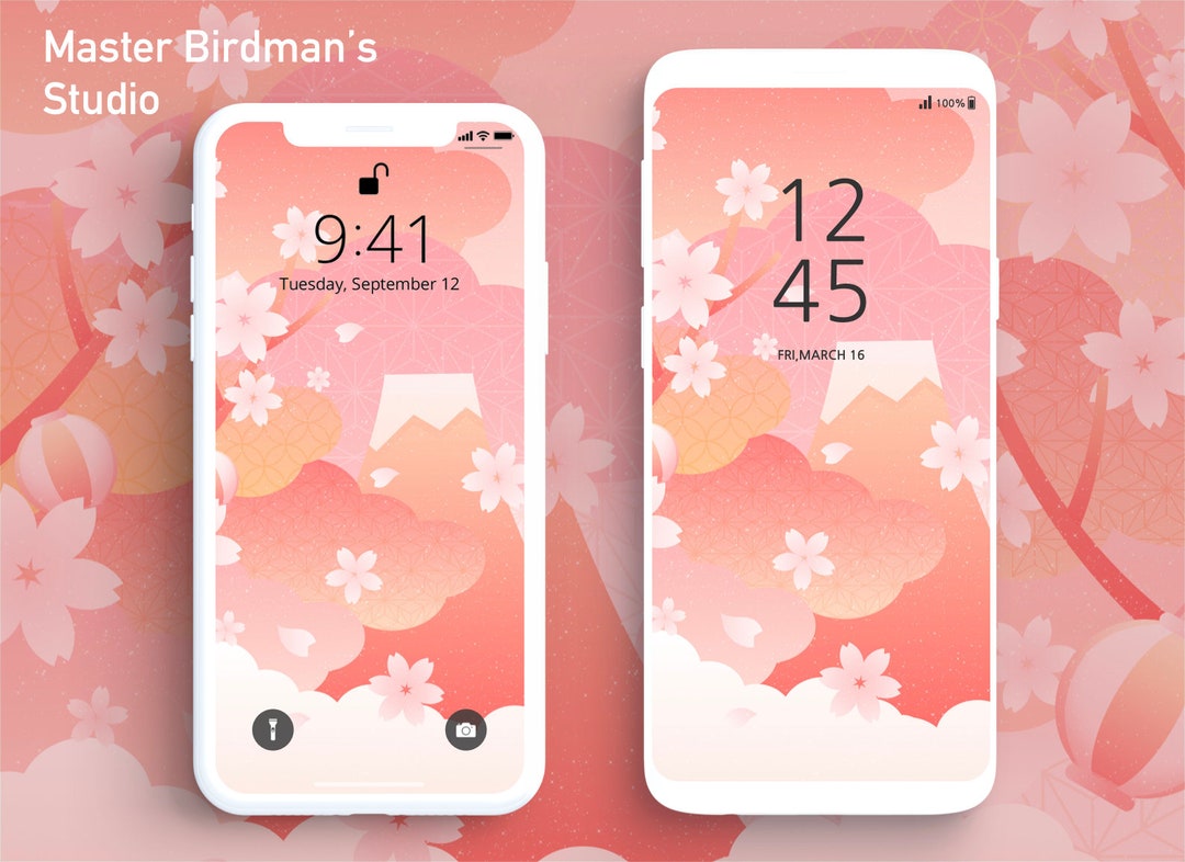 Sakura iPhone / Android Phone Wallpaper - Etsy