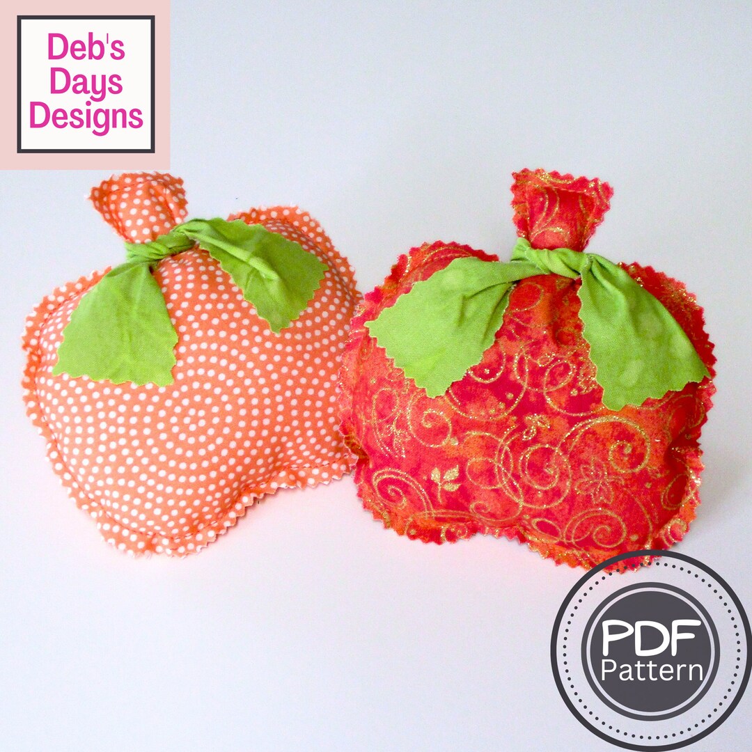 Stuffed Fabric Pumpkins PDF SEWING PATTERN, Digital Download, How to ...