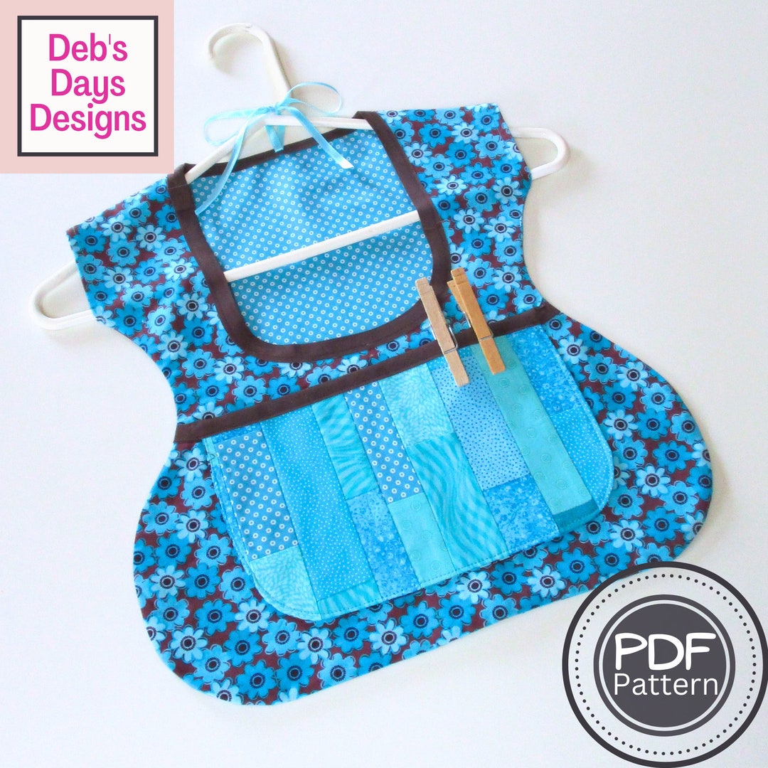 Dress Clothespin Bag PDF SEWING PATTERN, Digital Download, How to Make ...