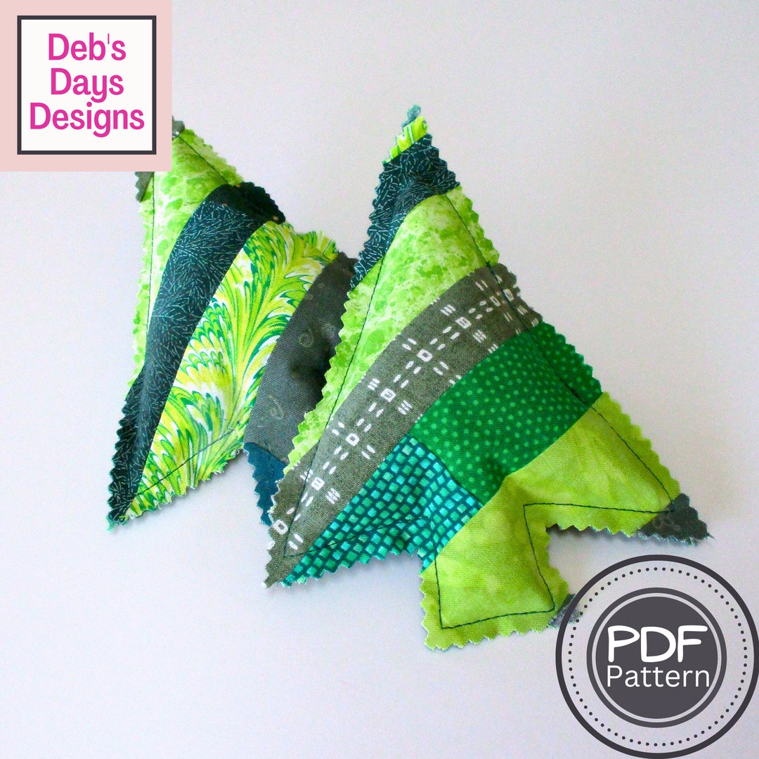 Stuffed Christmas Trees PDF SEWING PATTERN, Digital Download, How to ...