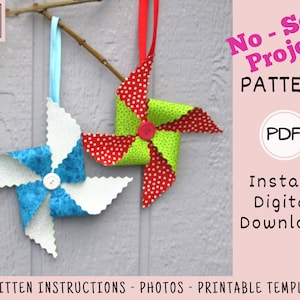 Pinwheel Christmas Tree Ornament PDF CRAFTING PATTERN, Digital Download ...