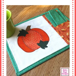 Pumpkin Mug Rug PDF Sewing Pattern Instant Digital Download | Etsy