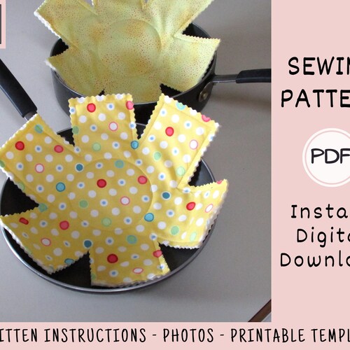 Pan Protectors PDF SEWING PATTERN Digital Download How to - Etsy