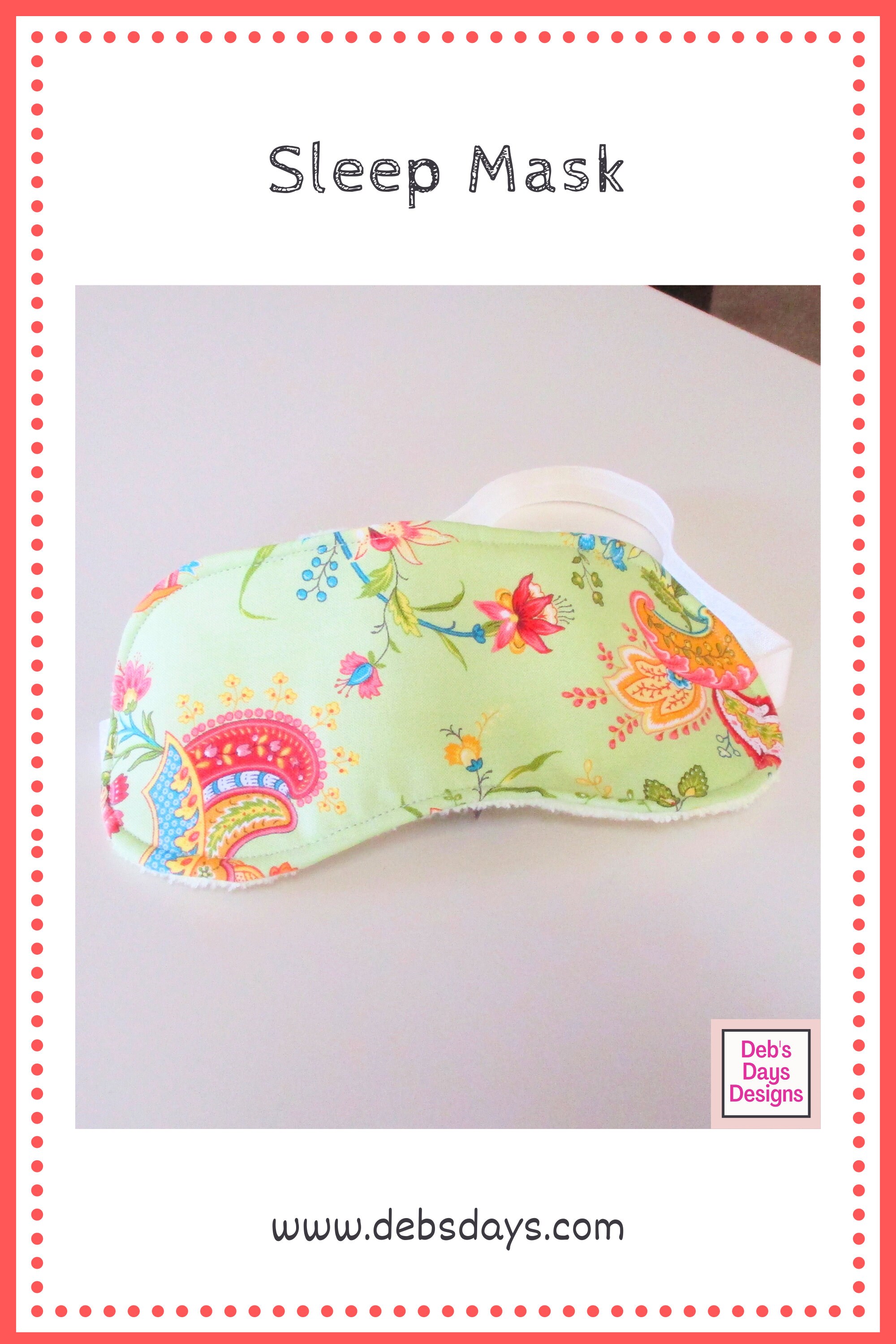 Sleep Mask PDF Sewing Pattern Digital Download How to Make a - Etsy