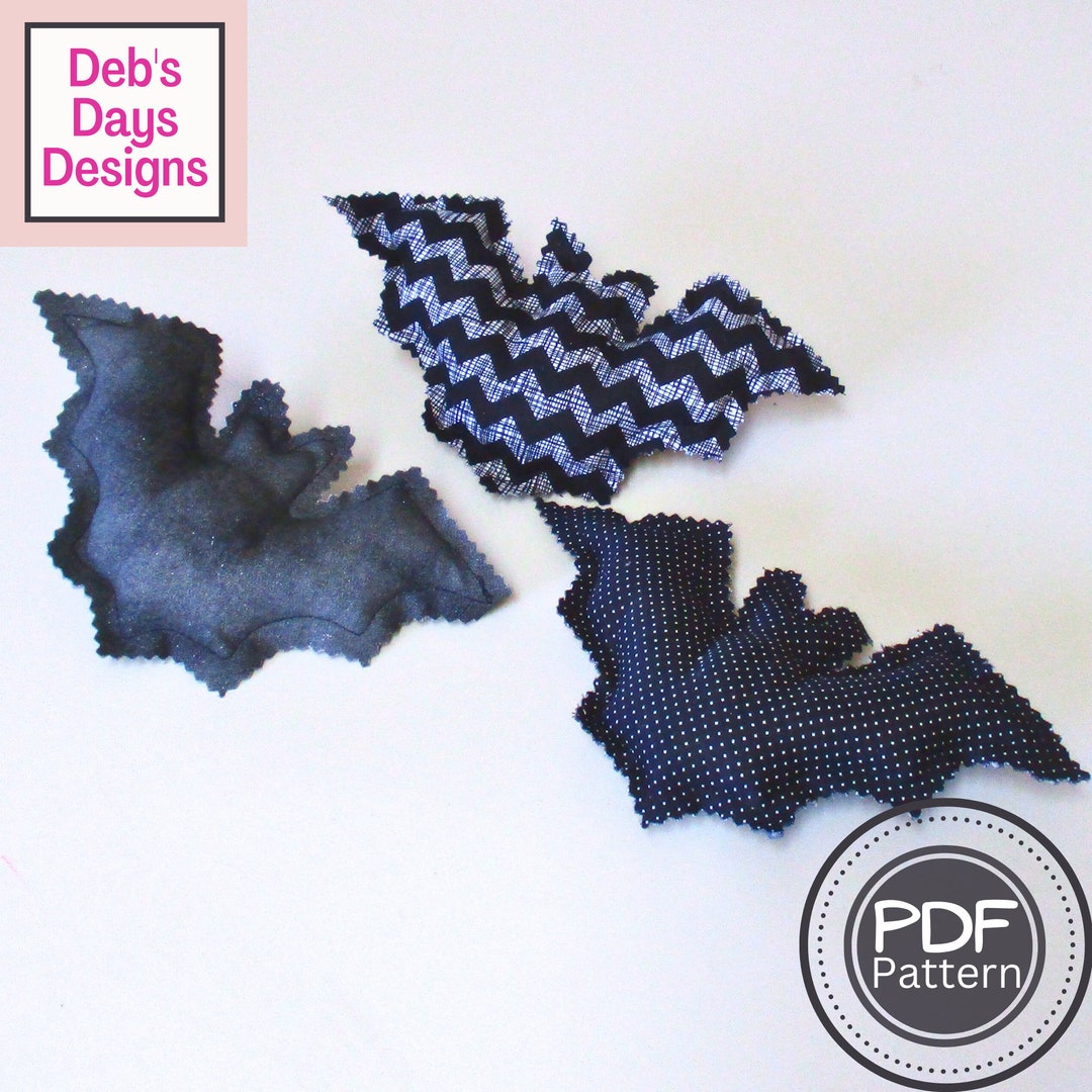 Plush Fabric Bats PDF SEWING PATTERN, Digital Download, How to Make ...