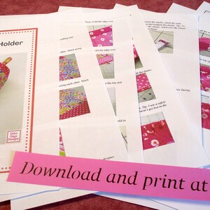 Decorative Grocery Bag Holder PDF SEWING PATTERN, Digital Download, How ...