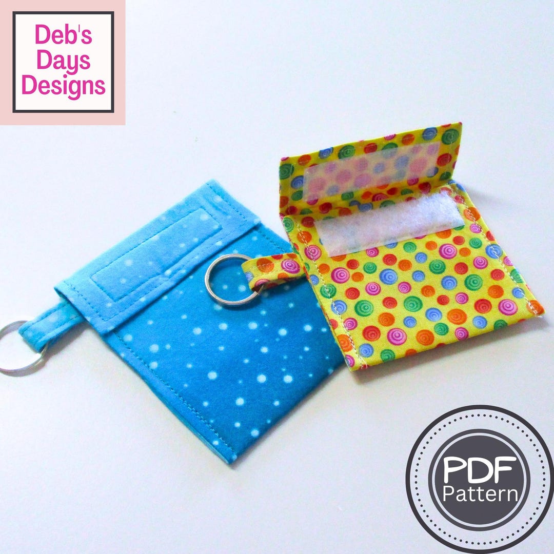 Keychain Pouch PDF SEWING PATTERN, Digital Download, How to Make a ...