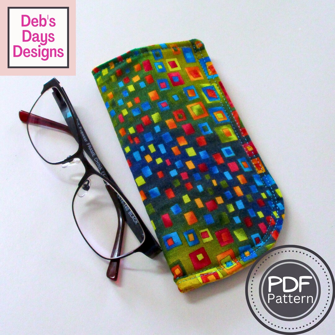 Soft Sided Eyeglass Case PDF SEWING PATTERN, Digital Download, How to ...