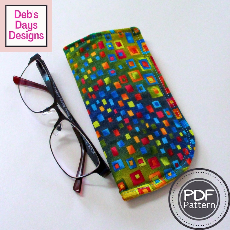 Soft Sided Eyeglass Case PDF SEWING PATTERN, Digital Download, How to ...