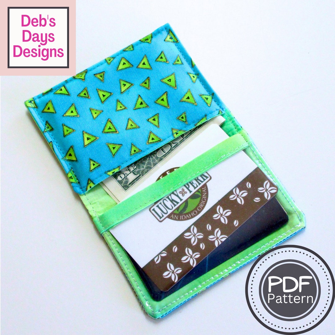 Bifold Fabric Wallet PDF SEWING PATTERN, Digital Download, How to Make ...