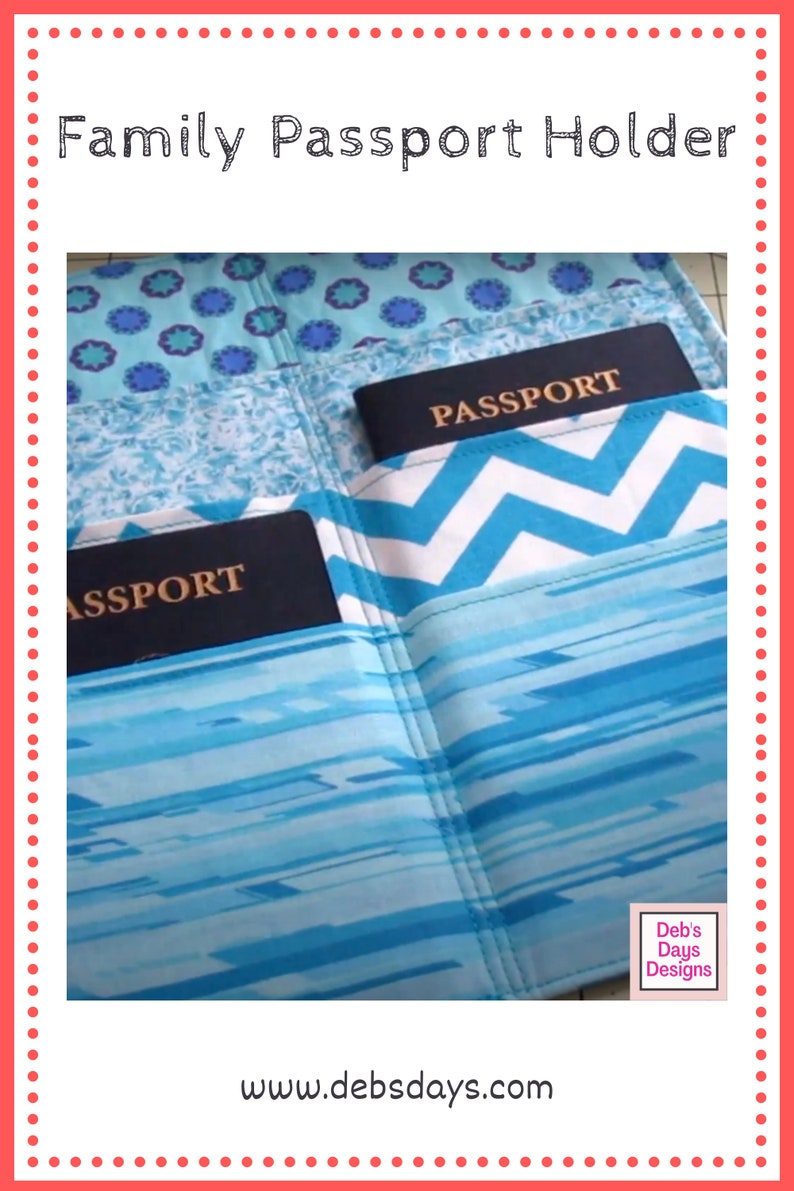 Family Passport Holder PDF SEWING PATTERN Instant Digital - Etsy