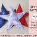Stuffed Fabric Stars PDF SEWING PATTERN, Digital Download, How to Make ...