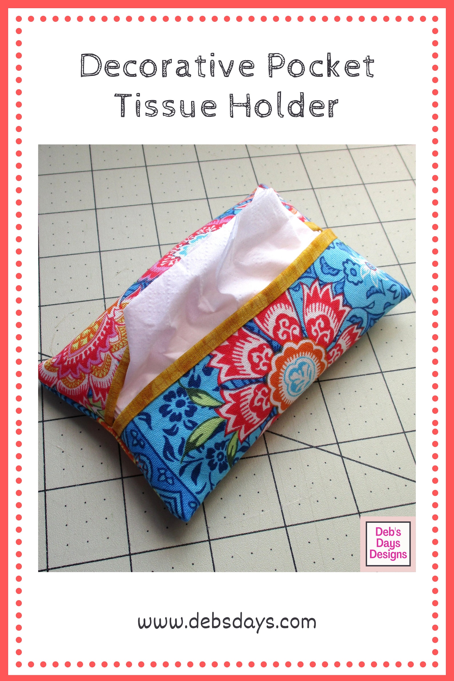 Pocket Tissue Holder PDF Sewing Pattern Digital Download - Etsy