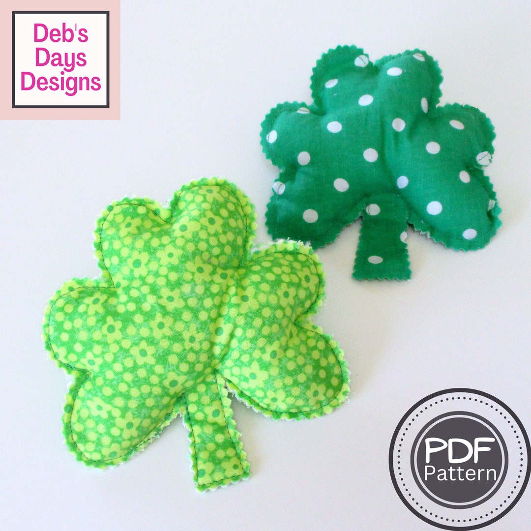 Cloth Shamrocks PDF SEWING PATTERN, Digital Download, How to Make St ...