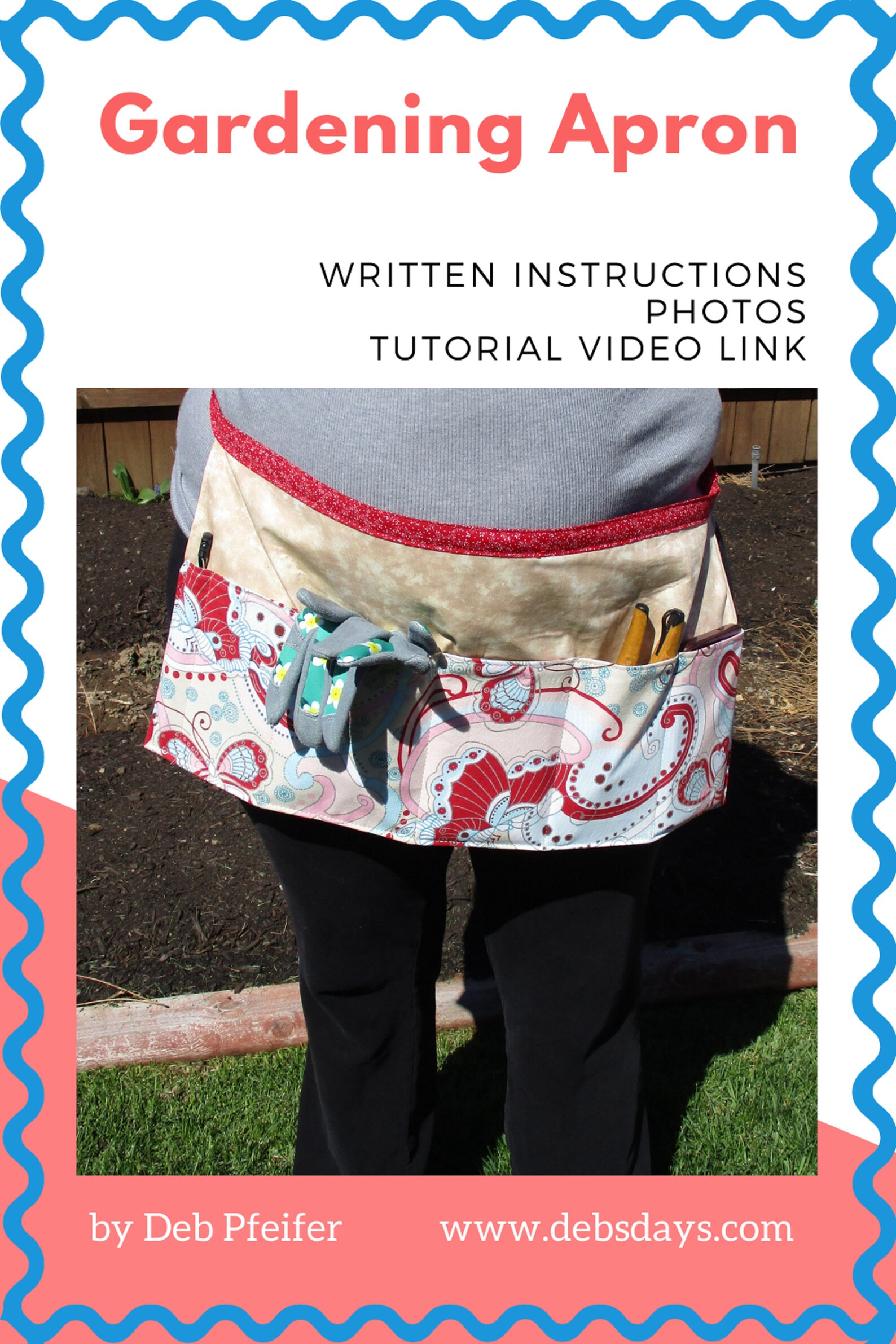 Gardening Apron PDF Sewing PATTERN Instant Digital Download | Etsy