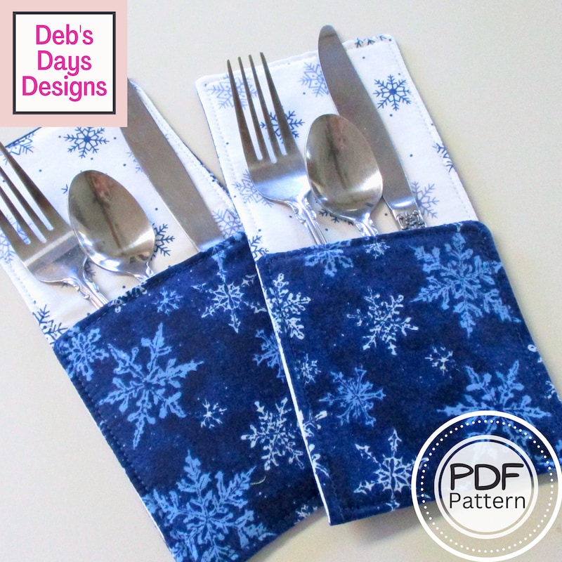 Fabric Cutlery Pattern - Etsy