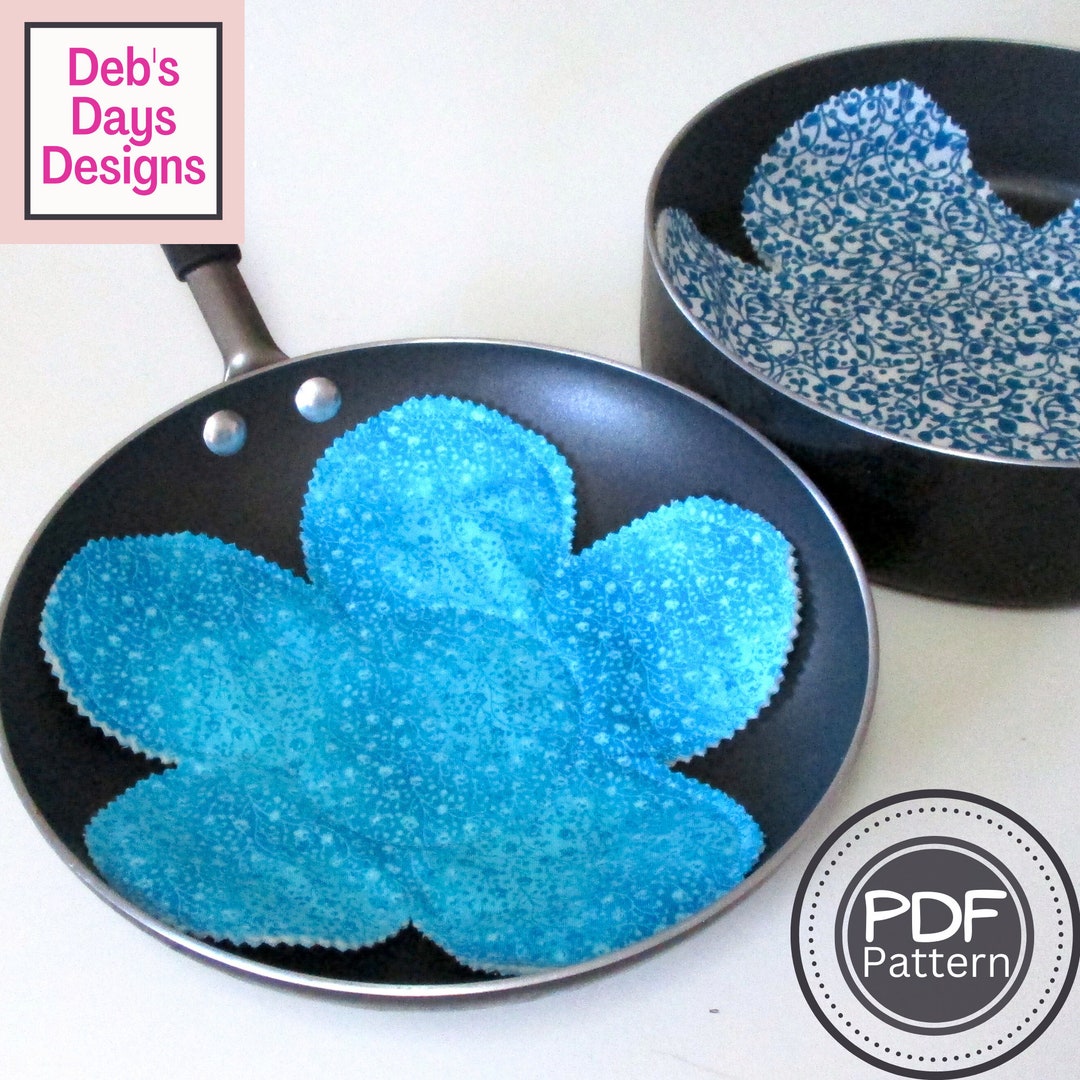 Flower Fabric Pan Protectors PDF SEWING PATTERN, Digital Download, How ...