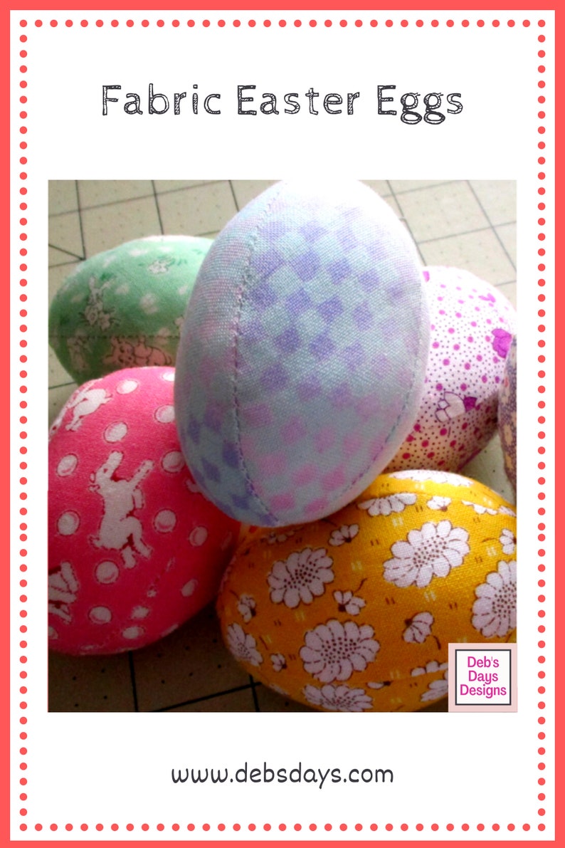 Fabric Easter Eggs PDF SEWING PATTERN Instant Digital | Etsy