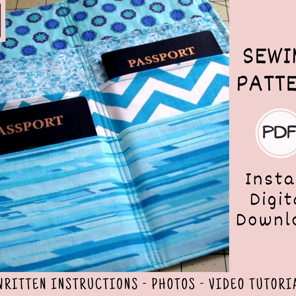 Passport Wallet Pattern - Etsy