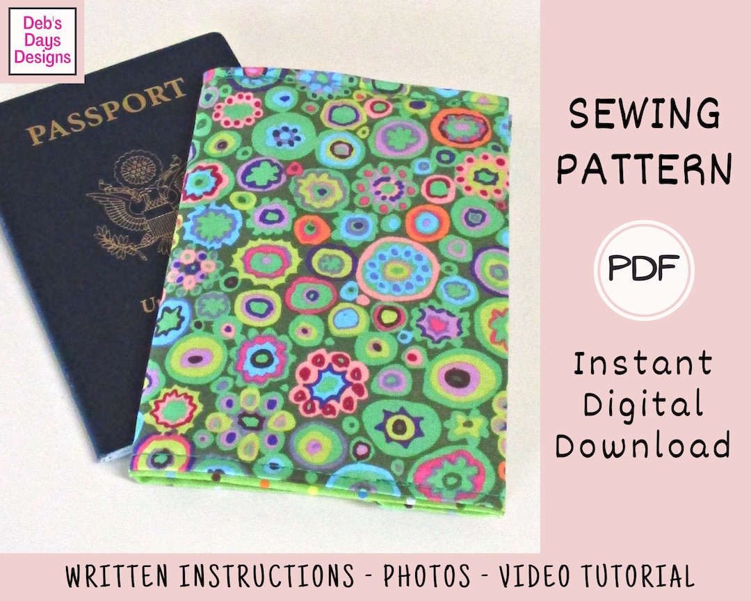 Passport Holder PDF SEWING PATTERN, Digital Download, Make a Cloth ...