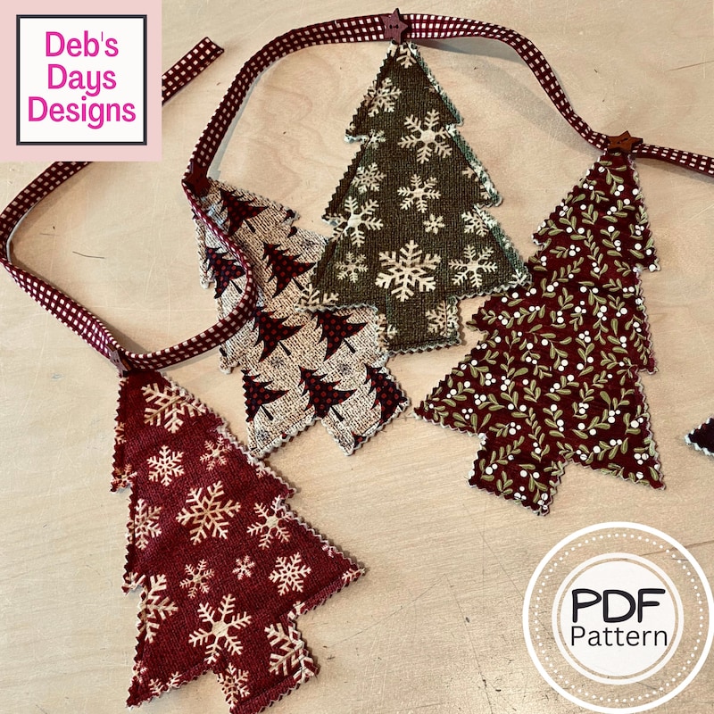 Cloth Christmas Bunting - Etsy
