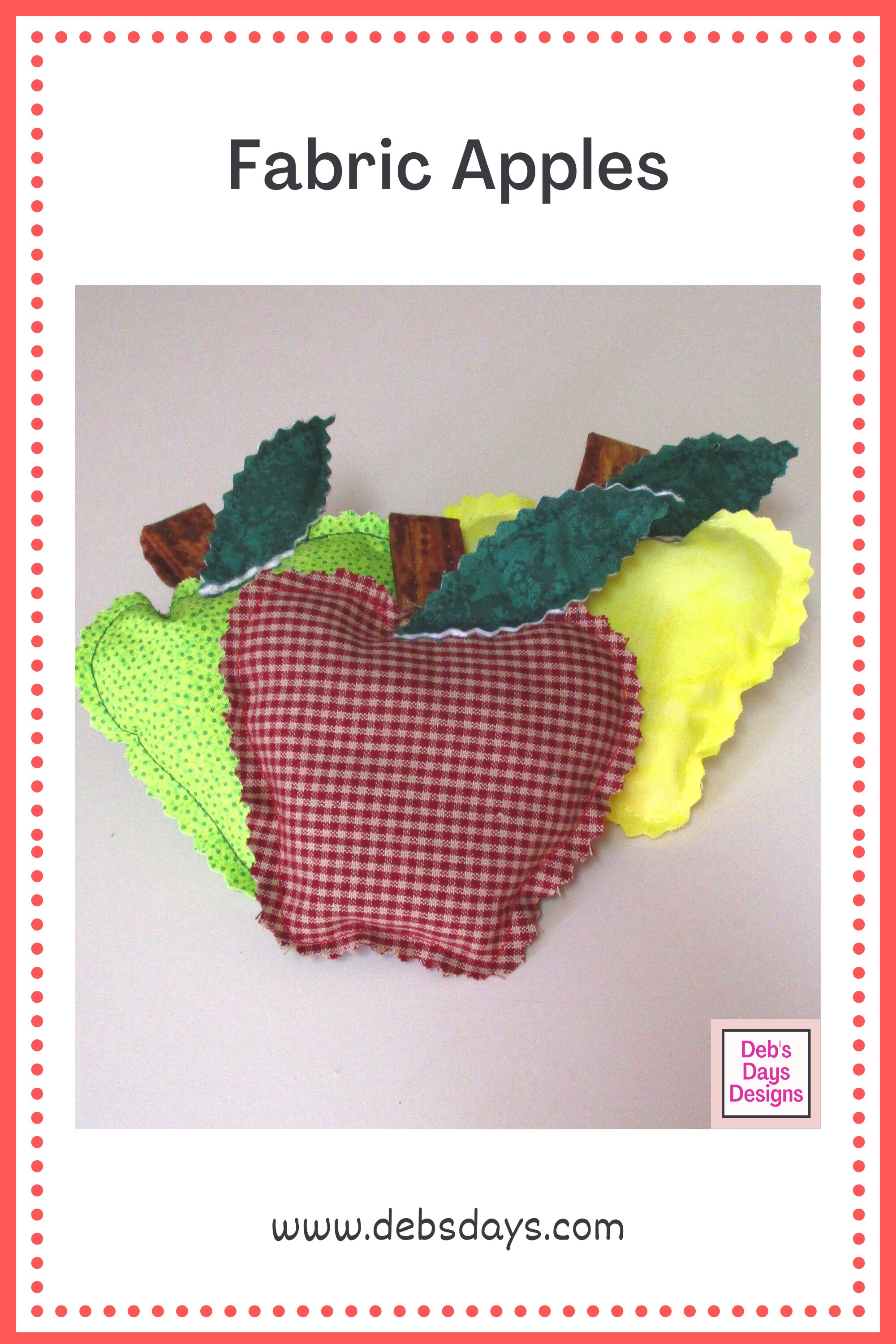 Stuffed Fabric Apples PDF Sewing PATTERN Digital Download - Etsy