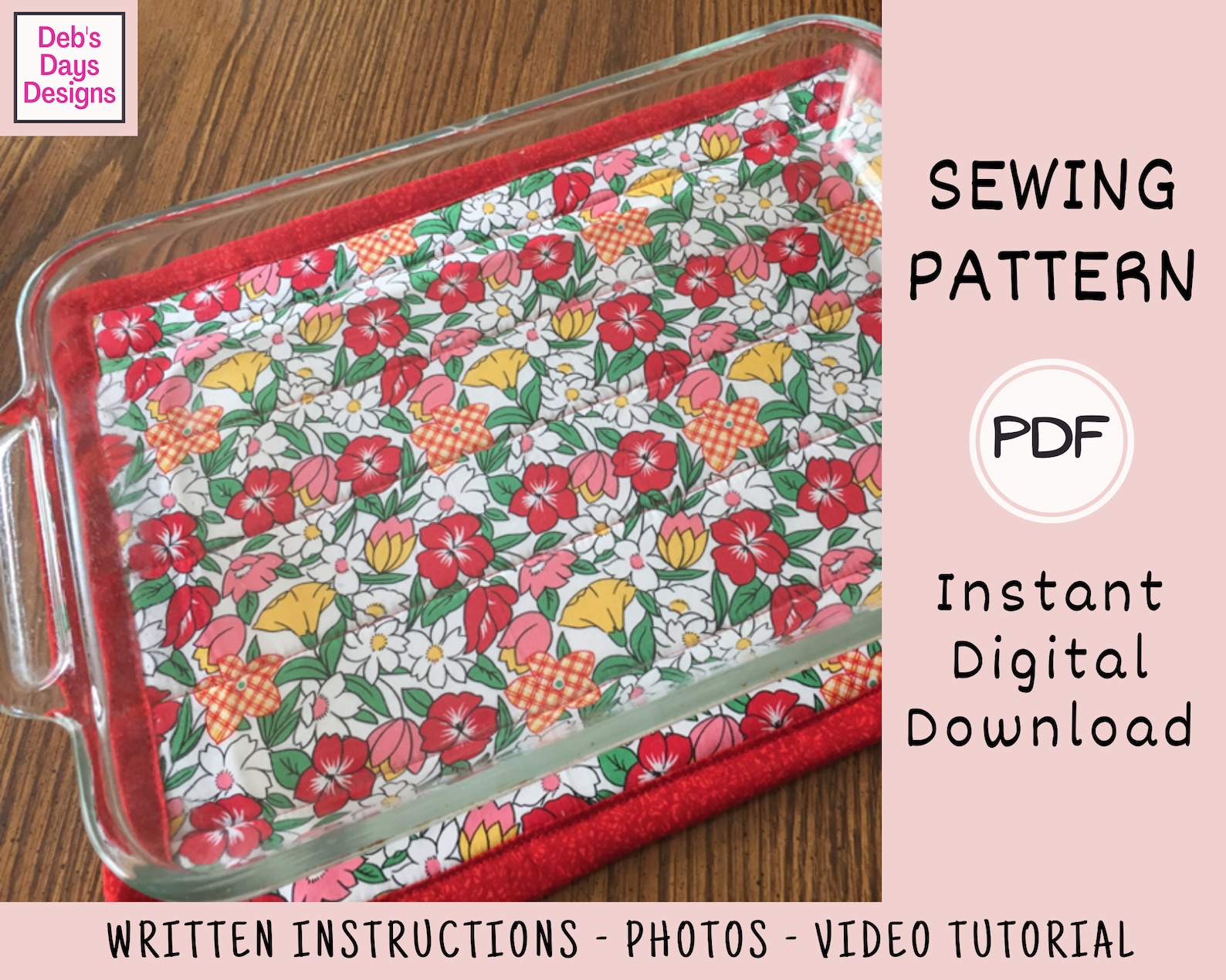 Extra Large Hot Pad PDF Sewing PATTERN Digital Download How - Etsy
