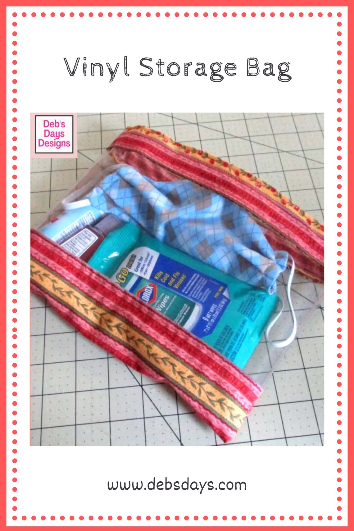 Vinyl Storage Bag PDF Sewing PATTERN Digital Download Make - Etsy