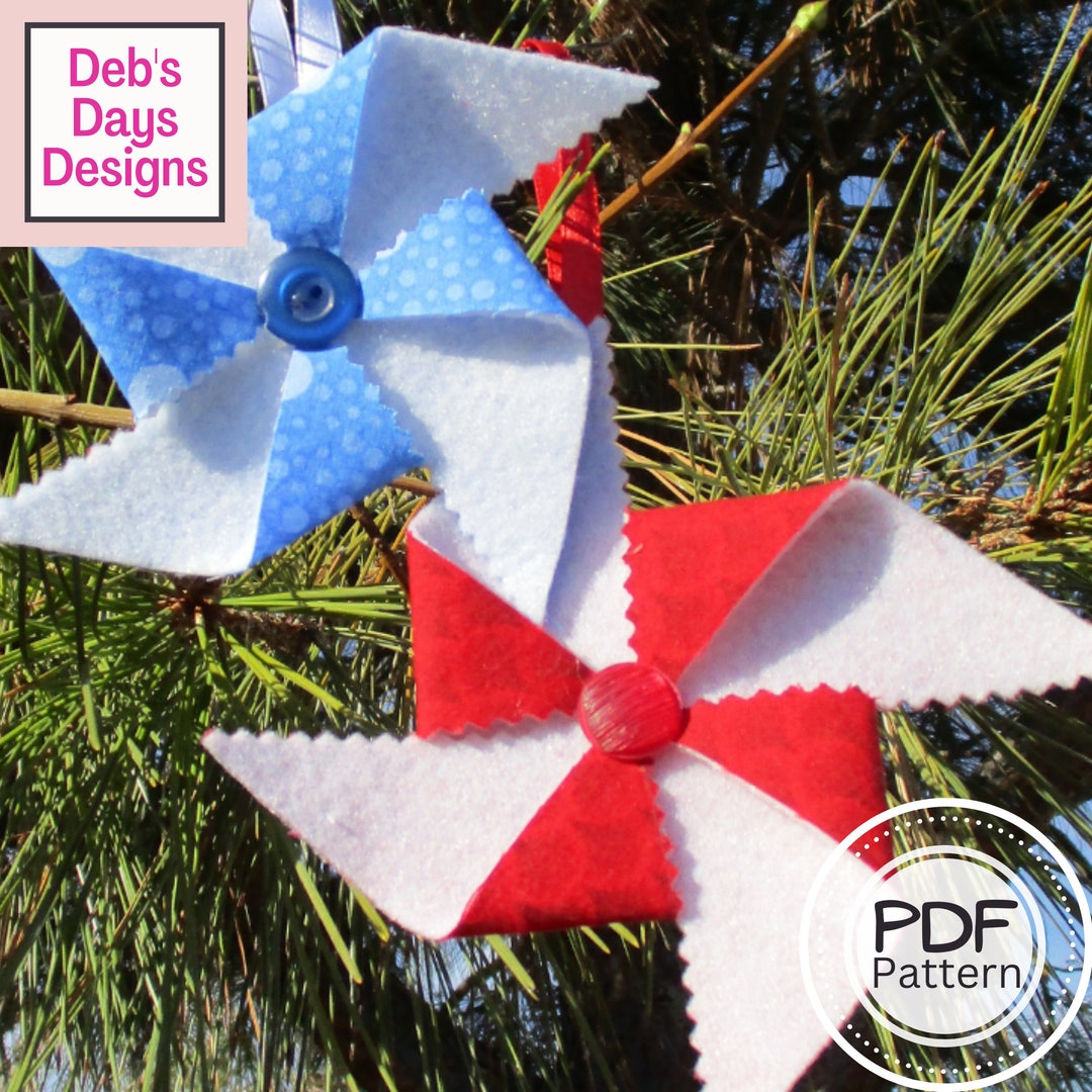 Pinwheel Christmas Ornament PDF SEWING PATTERN, Digital Download, How ...