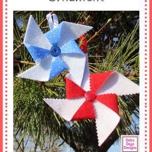 Pinwheel Christmas Ornament PDF SEWING PATTERN Instant - Etsy